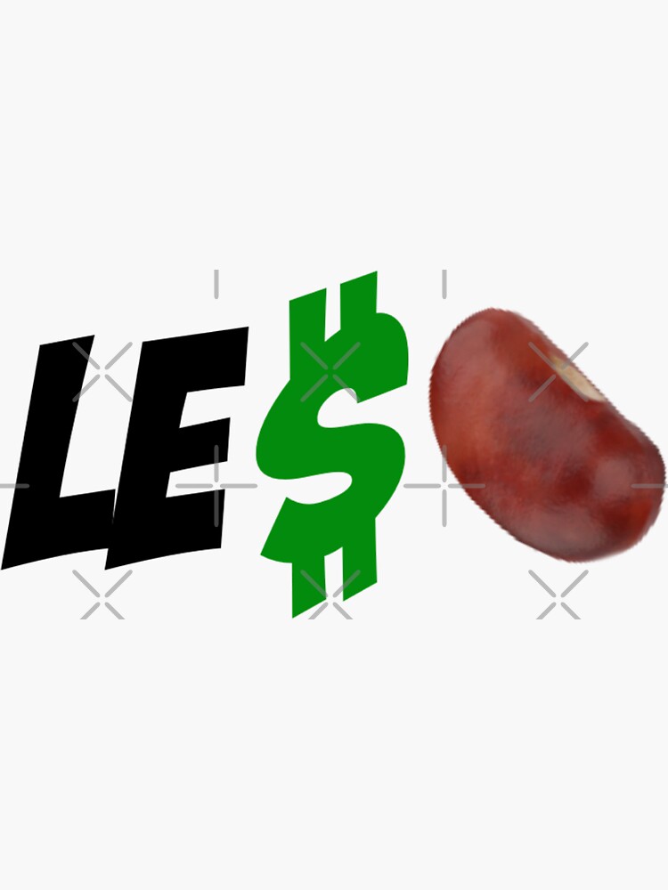 "Le$bean" Sticker for Sale by Gingerschnapps | Redbubble