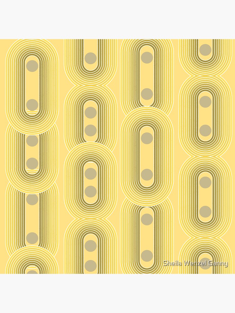 "Pantone Yellow Geo " Sticker for Sale by SheilaWenzel | Redbubble