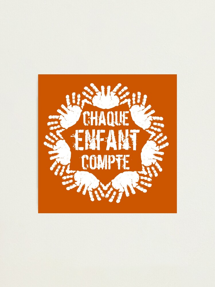 "Chaque Enfant Compte | White Every Child Matters Design With Children ...
