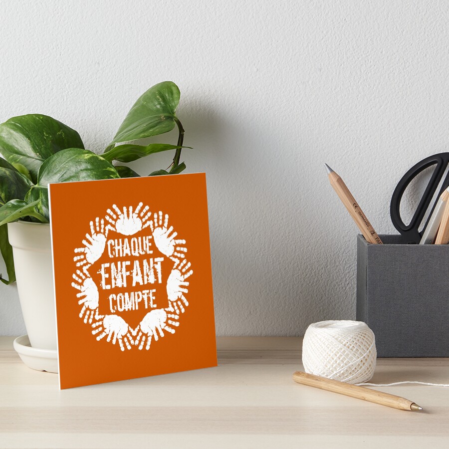 "Chaque Enfant Compte | Weiß Jedes Kind zählt Design mit ...