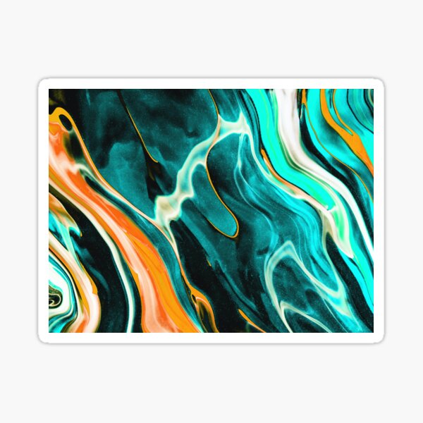"Colorful turquoise " Sticker for Sale by Alexdxb | Redbubble