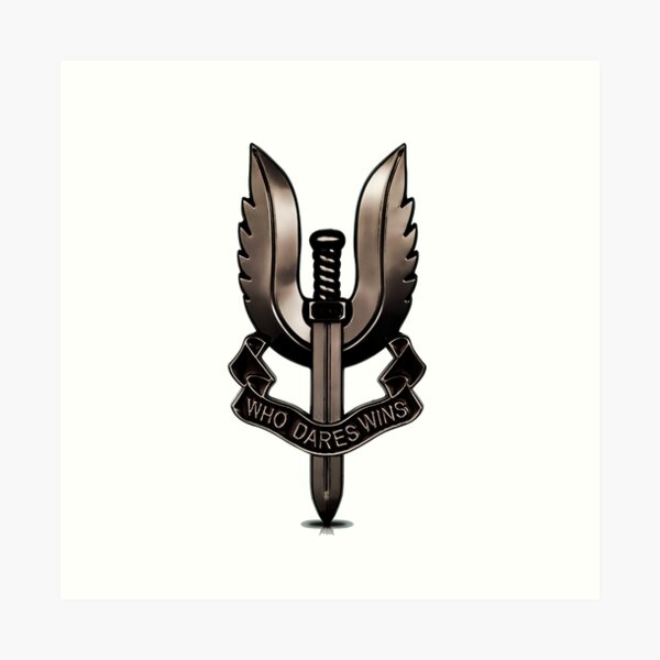 "SAS Special Air Services Military Emblem" Art Print by Warbittles ...
