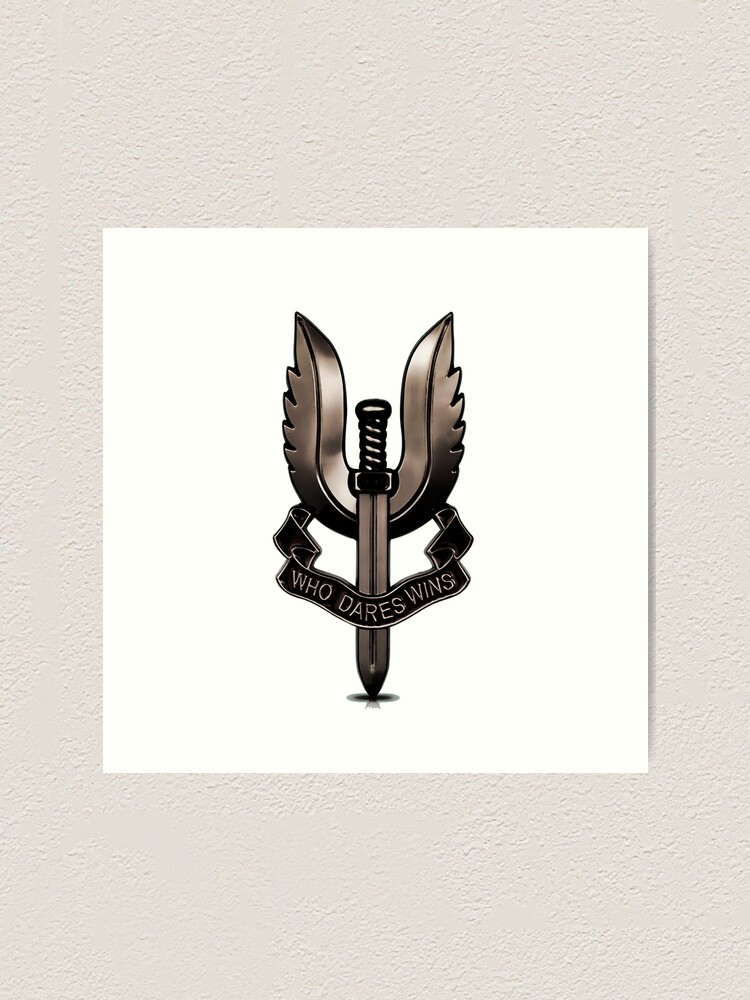 "SAS Special Air Services Military Emblem" Art Print by Warbittles ...