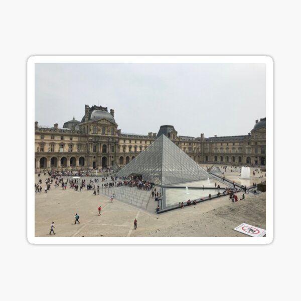 "Louvre" Sticker for Sale by moffy17 | Redbubble