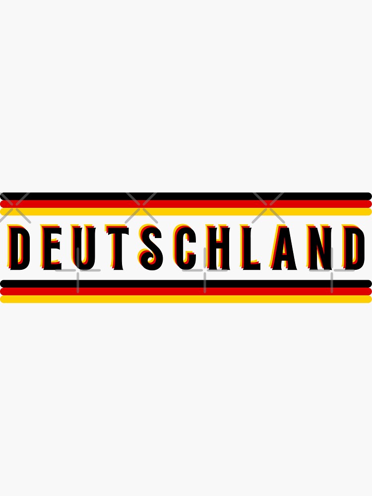 "Germany Deutschland Retro Flagged" Sticker for Sale by FedSherDesign ...
