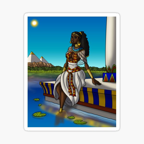 "Basking by the Nile" Sticker for Sale by Tyrannohotep | Redbubble