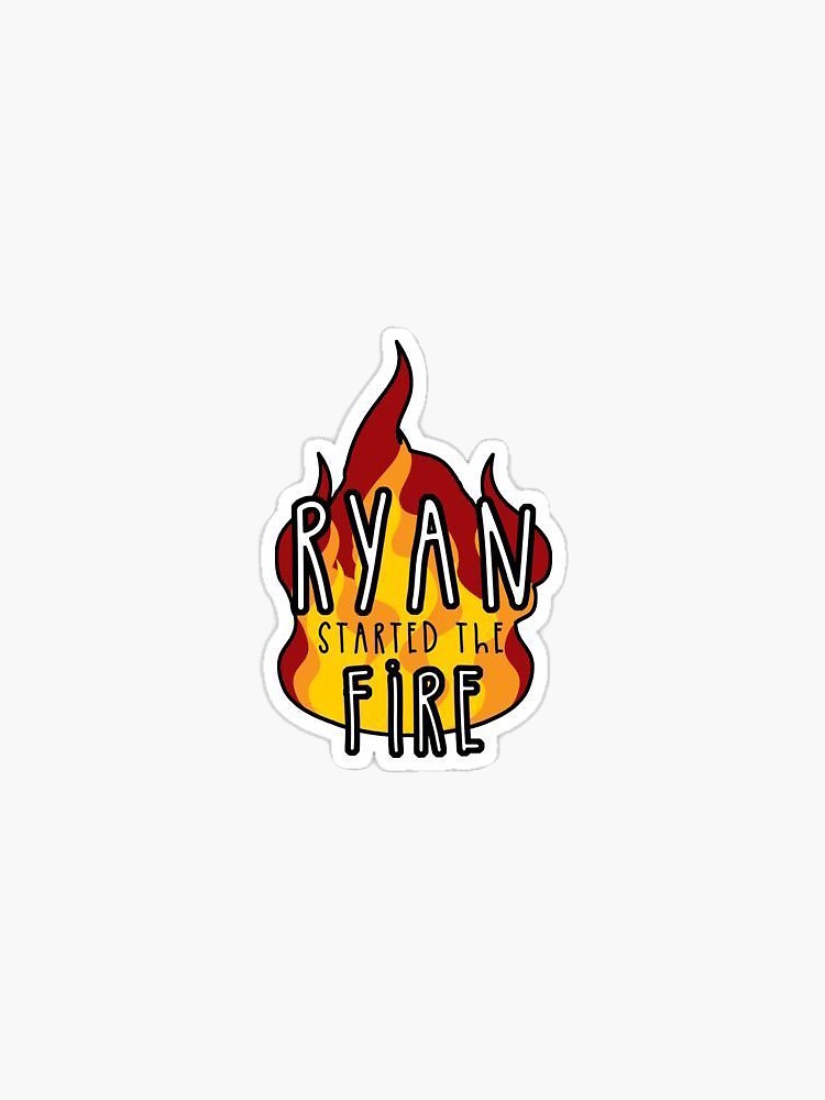 "The Office "Ryan Started The Fire" " Sticker for Sale by TutorDesign ...