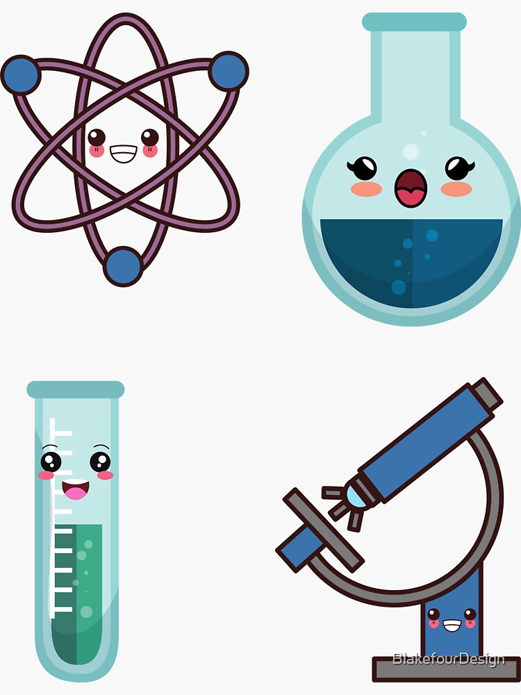"Cute Science STEM Back To School Sticker Pack" Sticker for Sale by ...