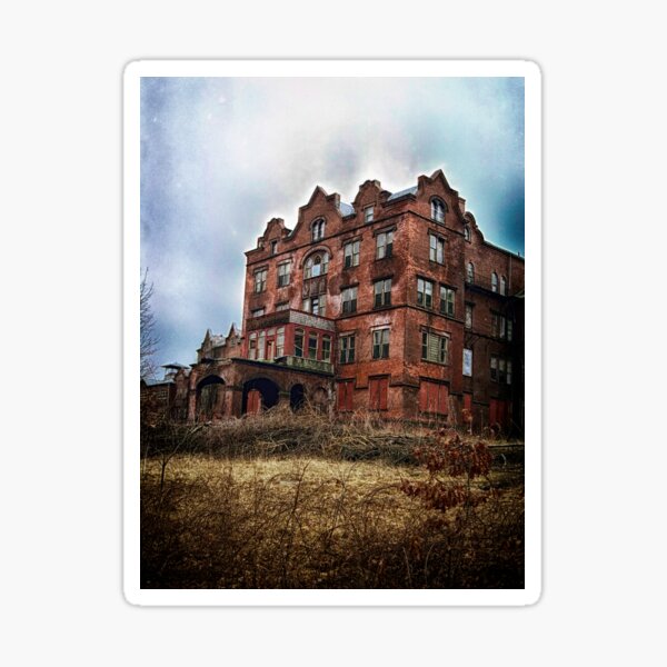 "Main Building of Northampton State Hospital Insane Asylum" Sticker for ...