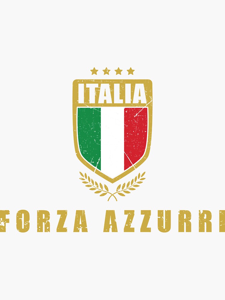 "Forza Azzurri football shirt Italy Italia team championship" Sticker ...