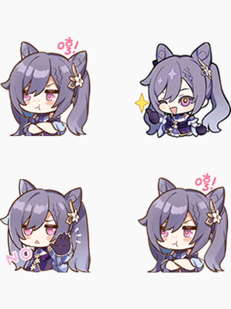 " Chibi Keqing Genshin Impact Stickers! " Sticker for Sale by ...