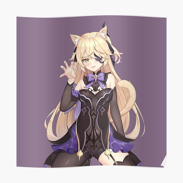 "Neko Fischl - Genshin Impact" Poster for Sale by Kami-Anime | Redbubble