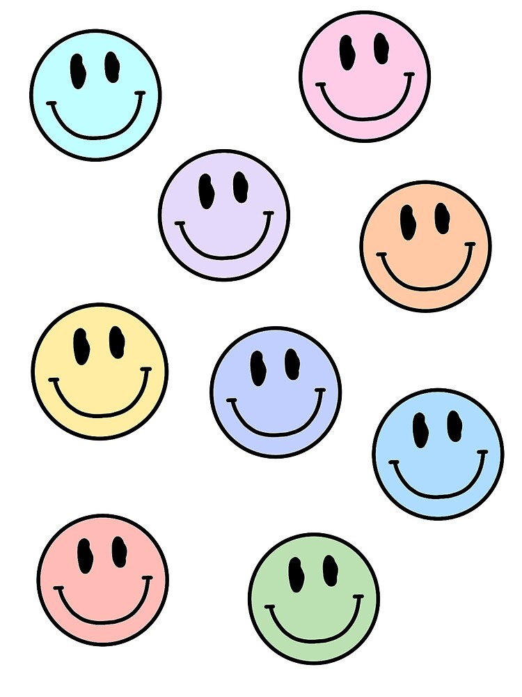 "smile sticker pack" Poster for Sale by josdaly23 | Redbubble