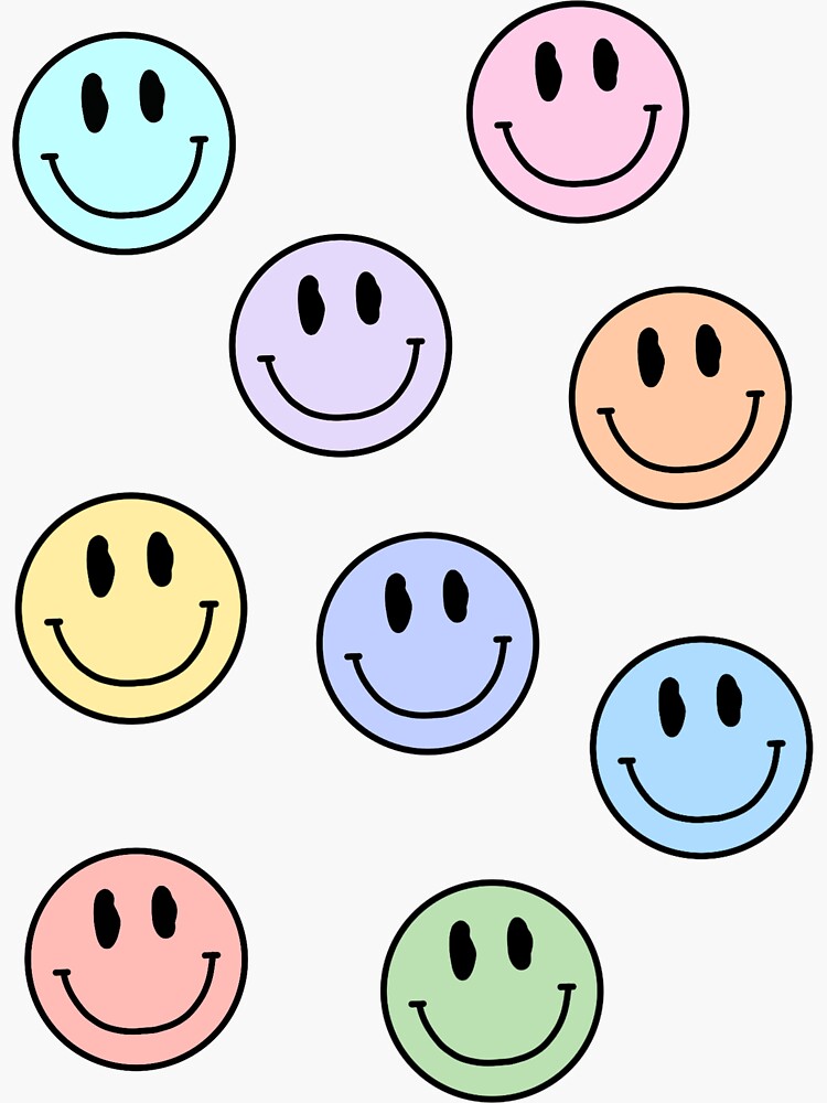 "smile sticker pack" Sticker by josdaly23 | Redbubble