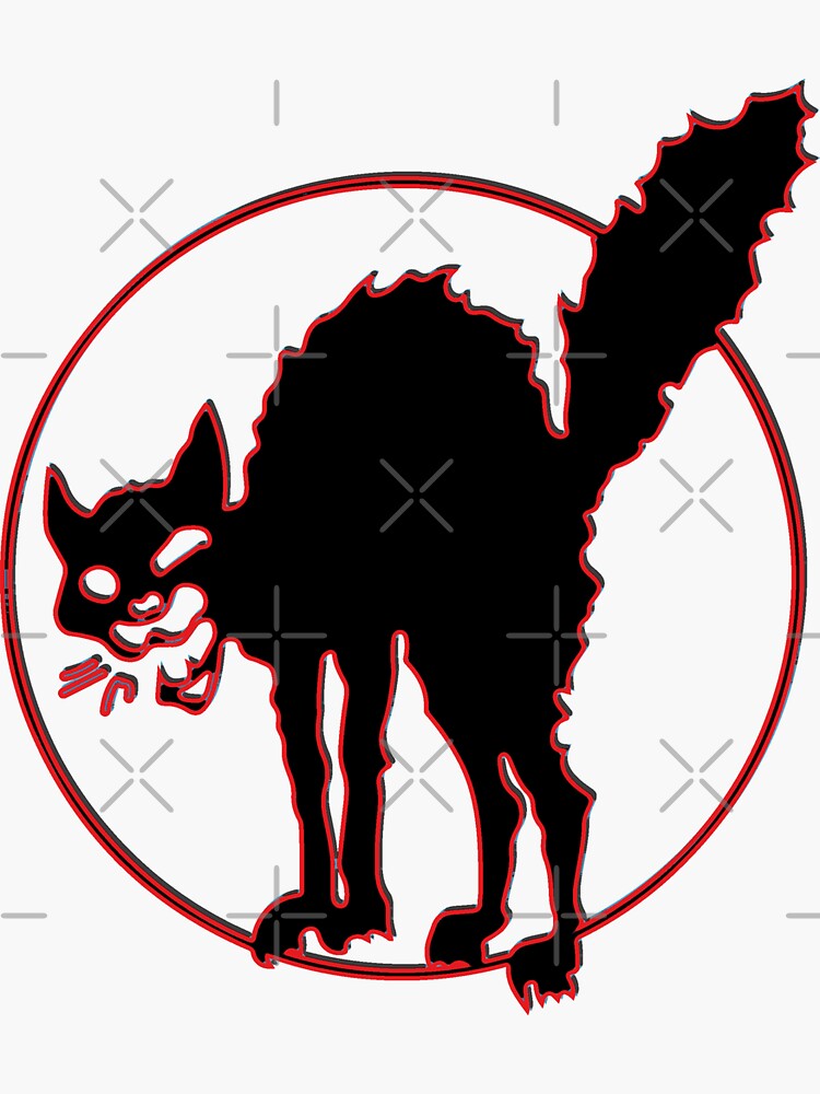 "Anarchy Cat" Sticker for Sale by SkyAfterDusk | Redbubble