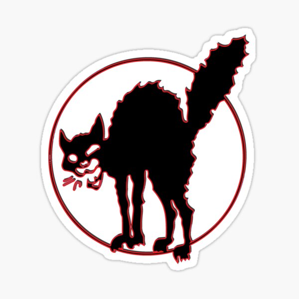 "Anarchy Cat" Sticker for Sale by SkyAfterDusk | Redbubble