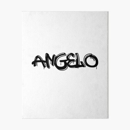 "Angelo's name" Art Board Print by EverSmile | Redbubble