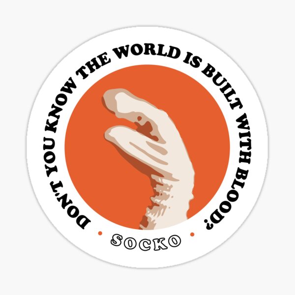 Pegatina «Insignia 2 de así es como funciona el mundo de Socko» de art ...