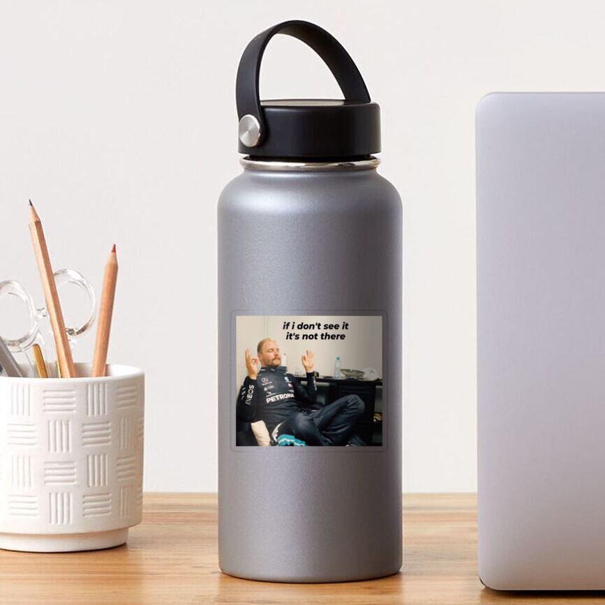 "Valtteri Bottas Formula One Reaction Meme" Sticker for Sale by ...