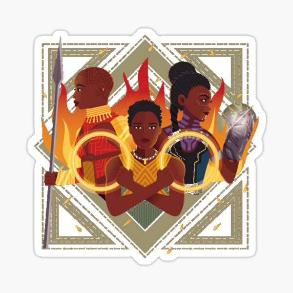 "Women of Wakanda v2" Sticker for Sale by chamidahsri | Redbubble