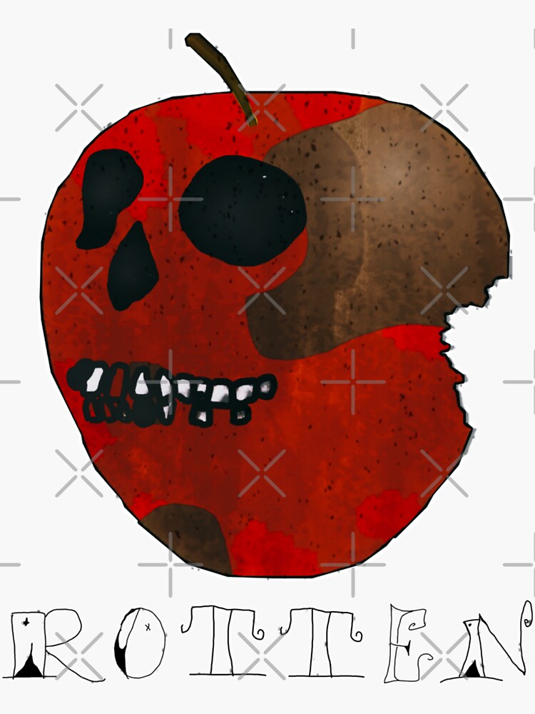 "ROTTEN." Sticker for Sale by CryptQueen | Redbubble