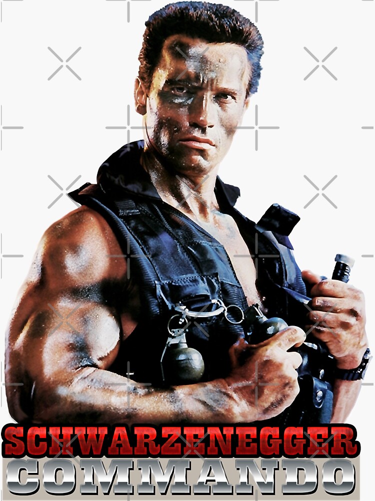 Pegatina «Arnold Schwarzenegger Commando Total Recall Película ...
