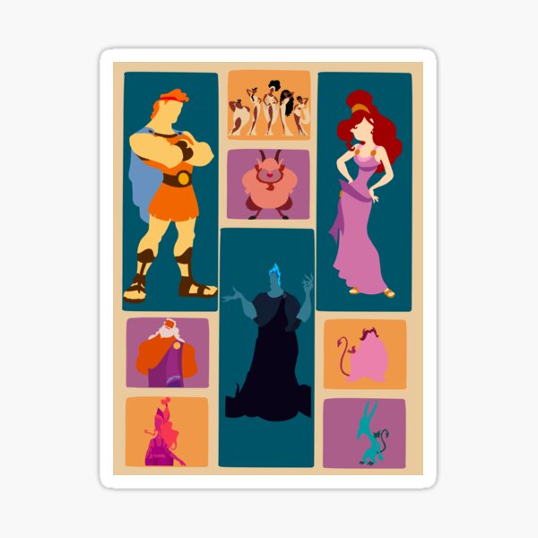 "Hercules Inspired Minimalist Design" Sticker for Sale by daphstry ...