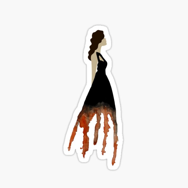 "Katniss's tribute parade inspired sticker" Sticker for Sale by ...