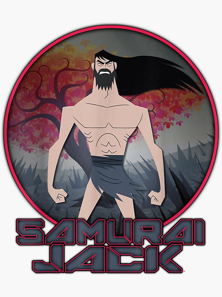 "Samurai.Jackzz Circle Portrait" Sticker for Sale by tobiasdebora ...