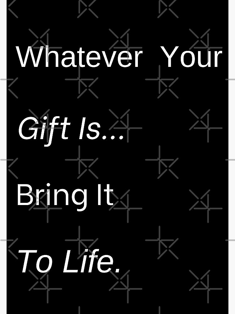 "Bring Your Gift To Life!" Sticker for Sale by CFlow893 | Redbubble