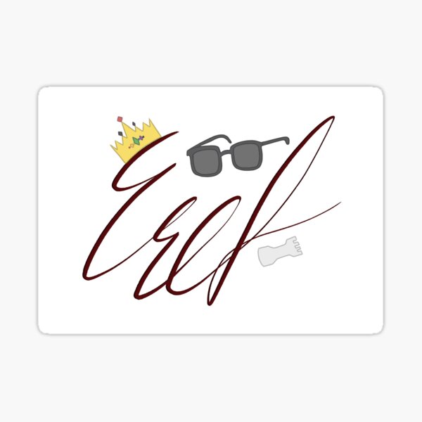 Pegatina «Eret (Diseño del nombre) - Fondo blanco» de Esperay | Redbubble