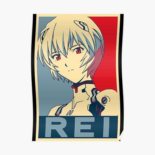"Rei Ayanami - Evangelion Hope Poster " Poster for Sale by KayteOsaki93 ...