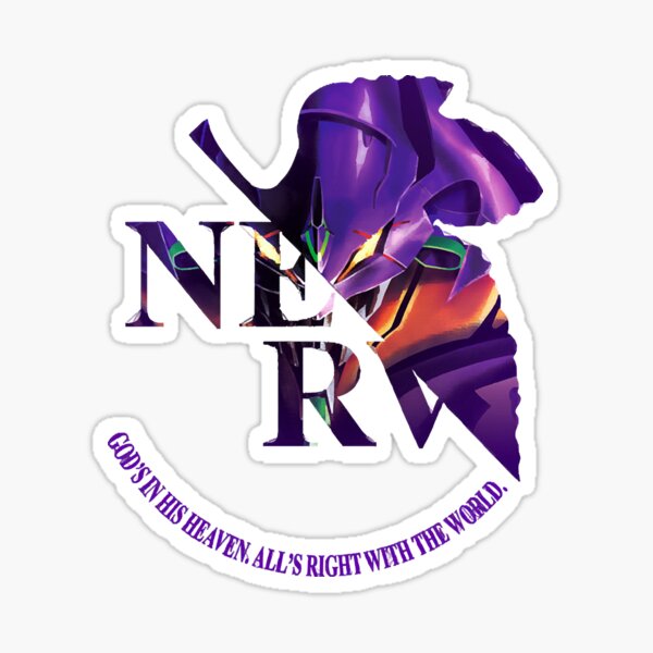 "NERV never ends " Sticker for Sale by KayteOsaki93 | Redbubble