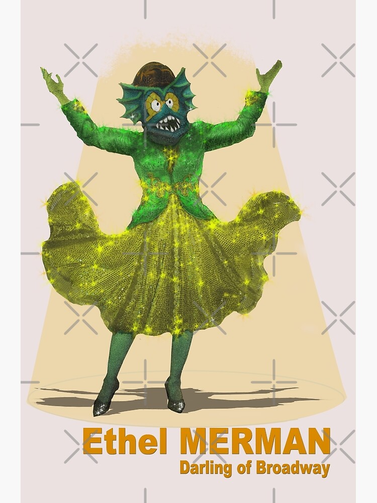 "Ethel MERMAN" Art Print for Sale by ScottSherwood | Redbubble