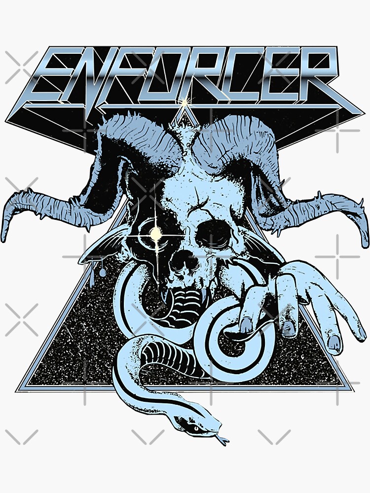 Pegatina «Álbum de Enforcer - Logotipo de From Beyond» de ...