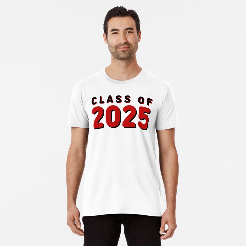 "Class of 2025 Red/Black" Sticker for Sale by CGBCreative | Redbubble