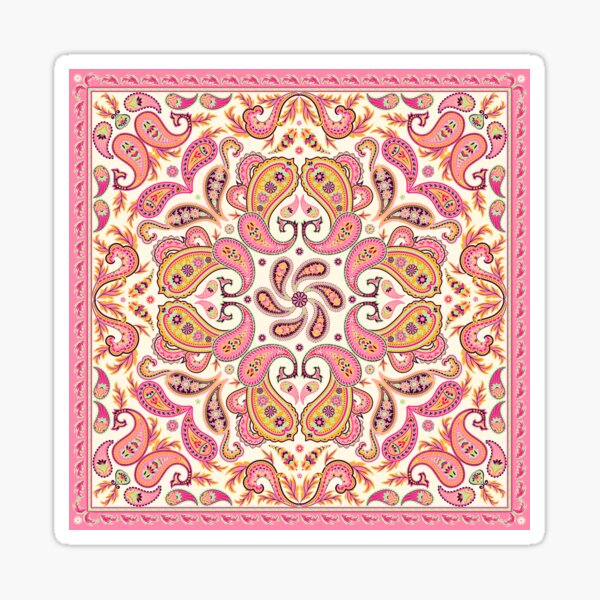 "Pink Paisley" Sticker for Sale by Skaska | Redbubble