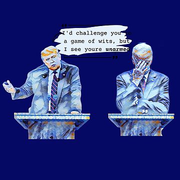 "Funny Trump Biden Debate 3rd Amendment Meme" Sticker for Sale by ...