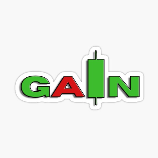 "Gain" Sticker for Sale by InvsibleHand | Redbubble