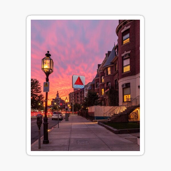 "Boston Landmark - Citgo Sign" Sticker by DesignsbyDebra | Redbubble