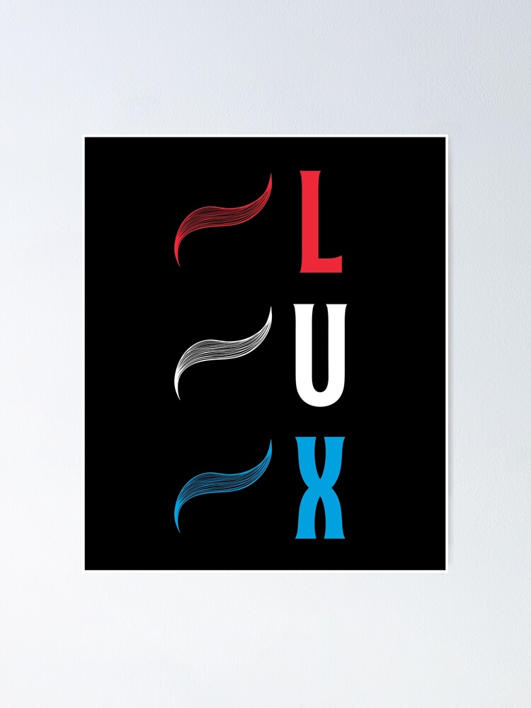 "Luxembourg Country Code Flag" Poster by FedSherDesign | Redbubble
