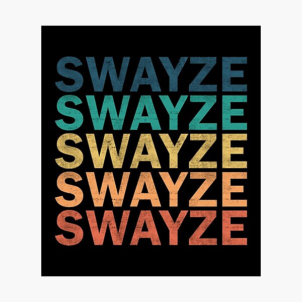 Lámina fotográfica «Camiseta con nombre de Swayze - Camiseta de ...
