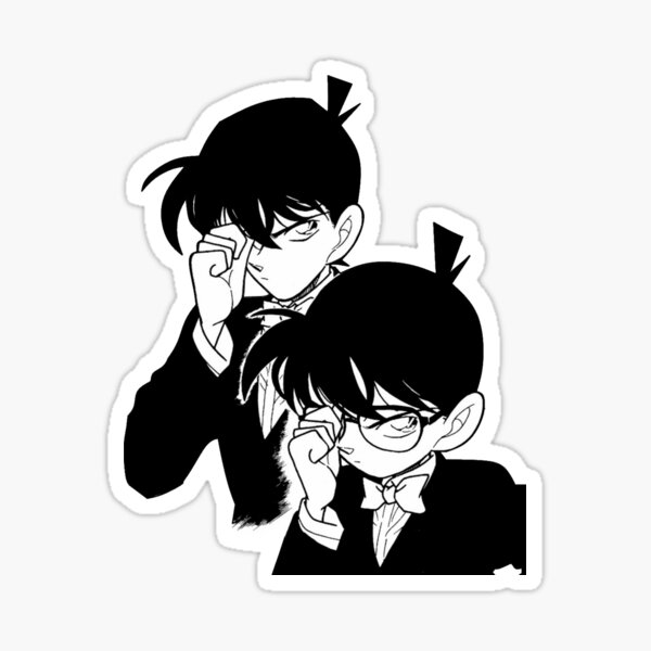 "Detective Conan Edit - Conan and Shinichi!!" Sticker for Sale by ...