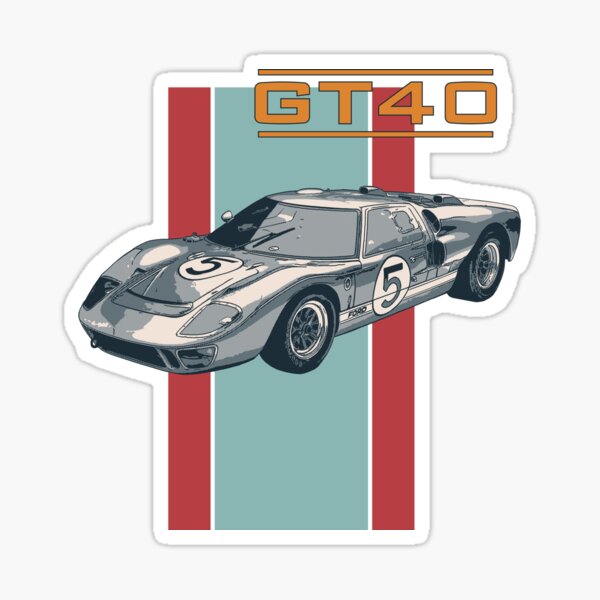 "Ford GT40" Sticker for Sale by Joshessel | Redbubble