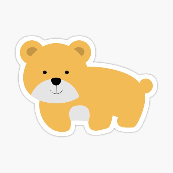 "Cute Cuddly Bear" Sticker for Sale by SukaSukaSukaTee | Redbubble