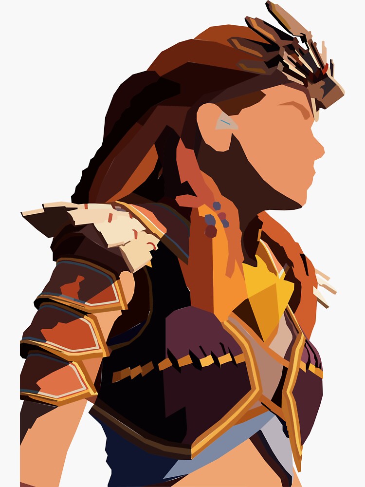 "Aloy" Sticker for Sale by letsgochimp | Redbubble