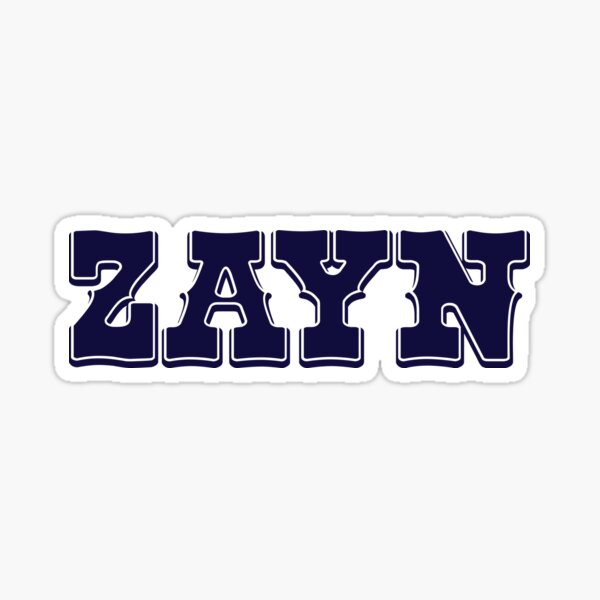 "ZAYN" Sticker for Sale by kolorilovir | Redbubble