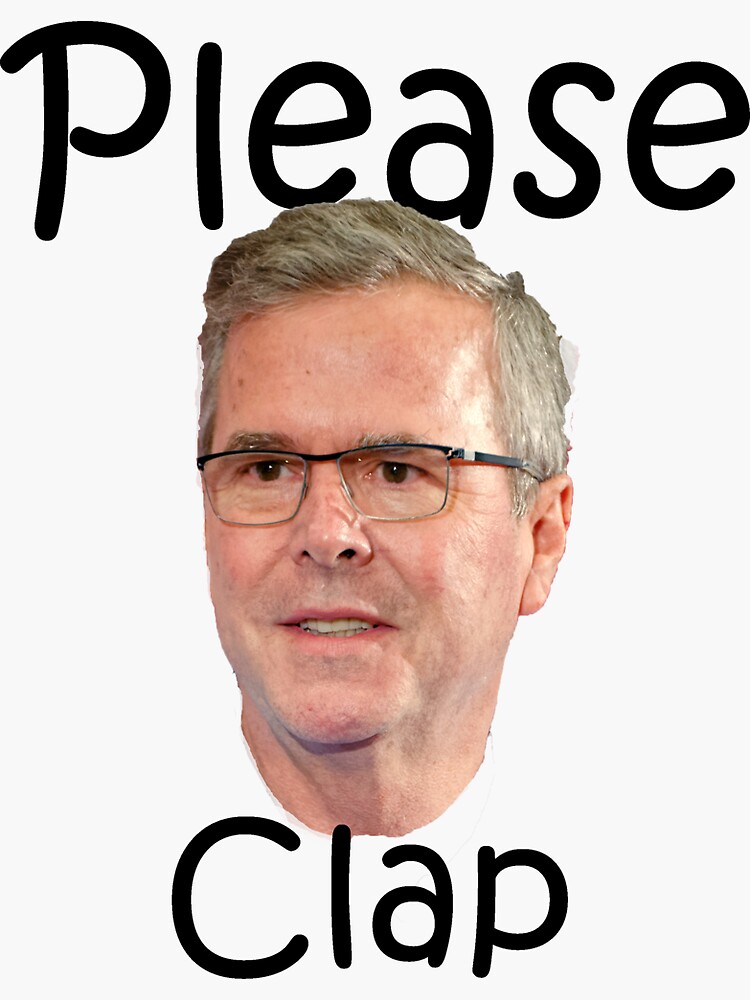 "Please Clap" Sticker for Sale by jackiekeating | Redbubble