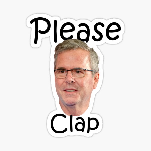"Please Clap" Sticker for Sale by jackiekeating | Redbubble