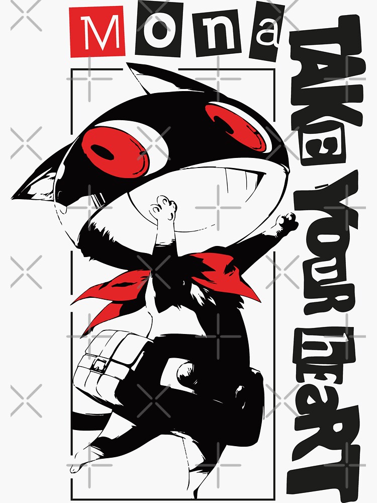 "Mona - Persona 5" Sticker for Sale by FranckJeannin | Redbubble